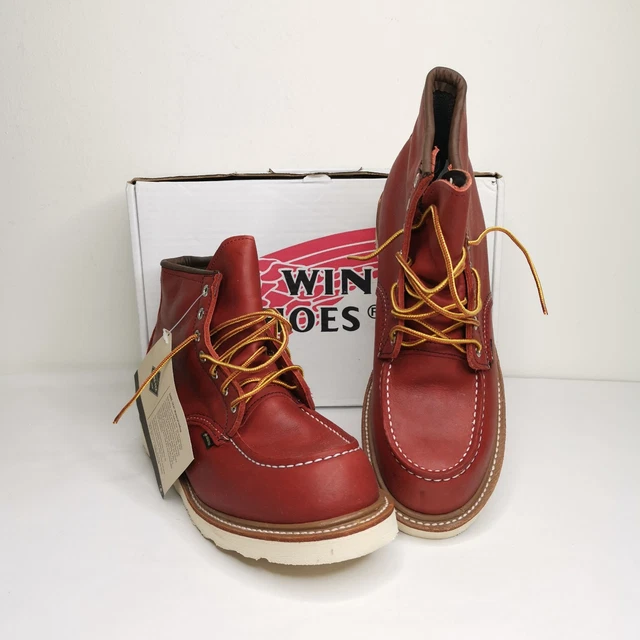 RED WING 6'' Classic Moc Toe Gore-Tex Leather Boots Men's Size 10 8864 ...