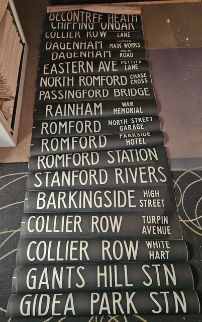 LONDON TRANSPORT BUS Destination Blind DMS Fleetline North Street ...