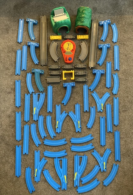 TOMY TRACKMASTER THOMAS The Tank Engine Huge Blue Track Job Lot 65 ...