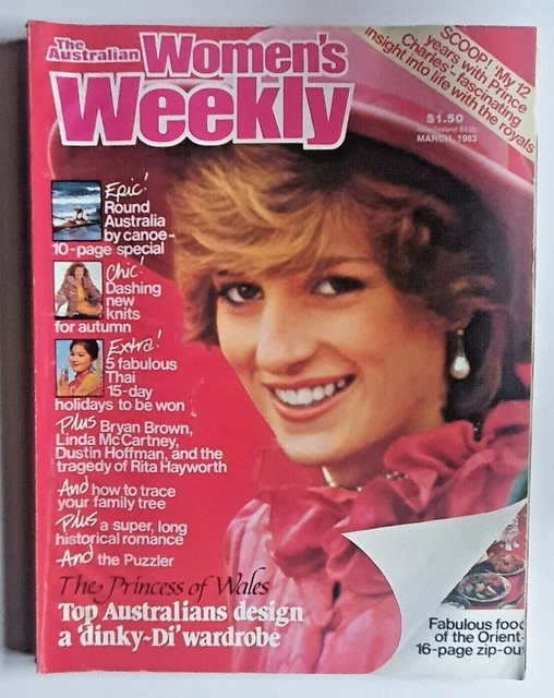 AUSTRALIAN WOMEN'S WEEKLY Magazine March 1983 Princess Diana Bryan ...