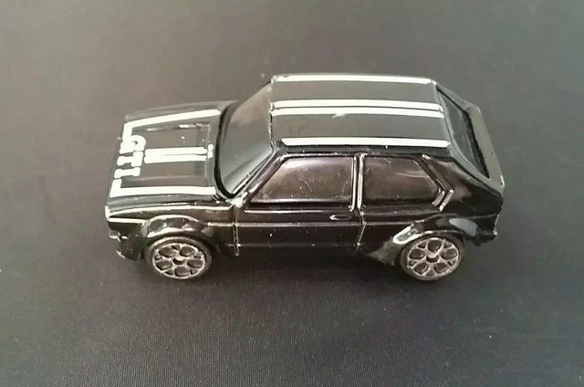 TOY VOLKSWAGEN GOLF GTi 1st Generation VW Rabbit Black Diecast Playworn ...