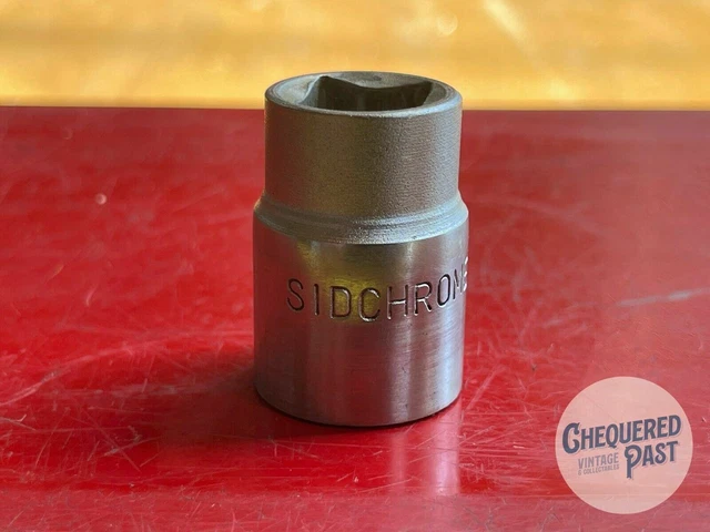 VINTAGE SIDCHROME 11/16& AF Imperial 1/2"dr Socket Made in Australia 7 ...