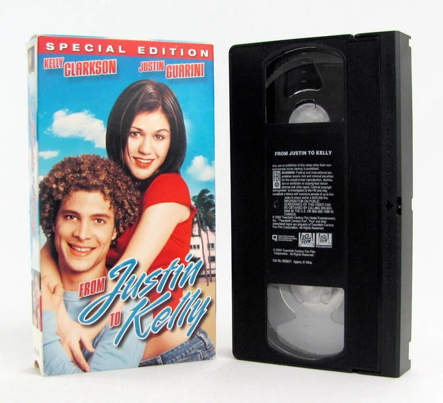 FROM JUSTIN TO Kelly ~ 2003 VHS Movie TESTED Clarkson Guarini Musical ...