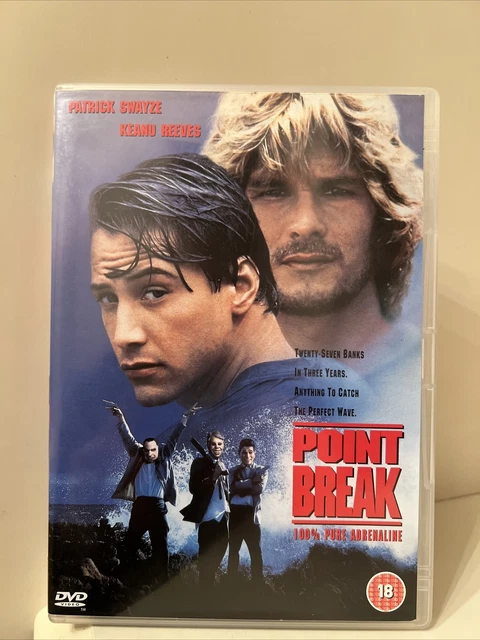 POINT BREAK (1991) DVD (Rare Deleted) Patrick Swayze, Keanu Reeves LIKE ...