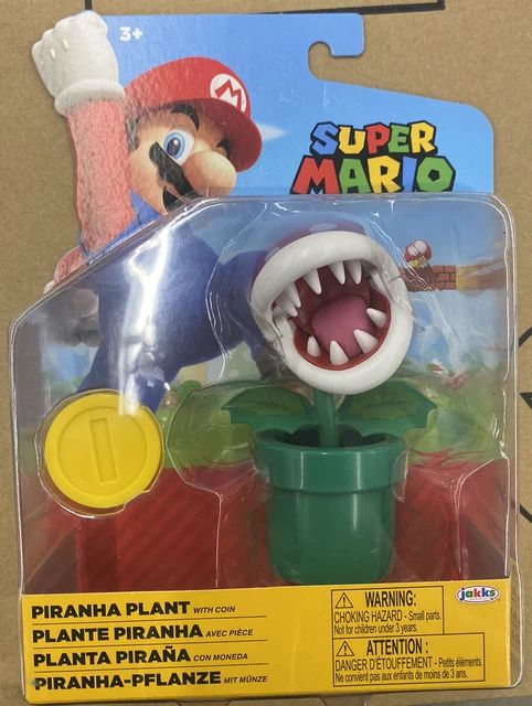 NEW JAKKS PACIFIC Super Mario Red Piranha Plant Action Figure 4 ...