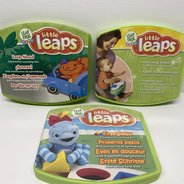 LOT OF 3 Leap Frog Baby Little Leaps Dvd Interactive Learning Dvds Rare ...