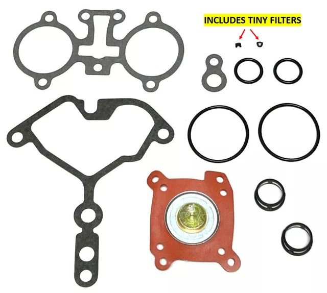 DELUXE THROTTLE BODY TBI Fuel Injector Kit O-rings Gaskets Diaphragm ...