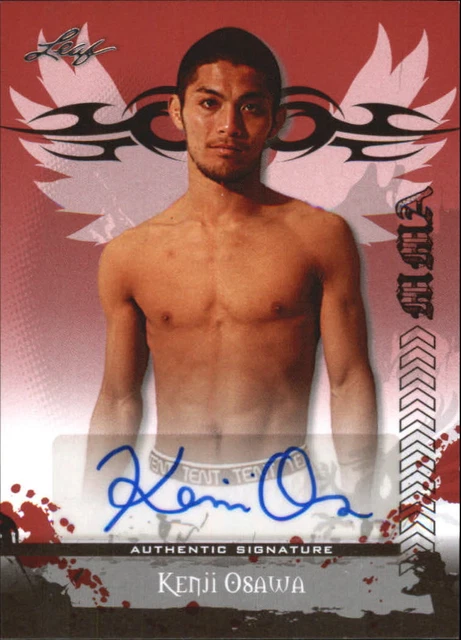 2010 LEAF MMA autographes carton rouge #AUKO1 Kenji Osawa EUR 1,73 ...