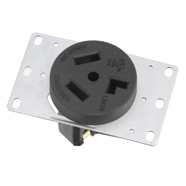RECEPTACLE OUTLET POWER Socket US Standard 3 Hole 30A 125V 250V NEMA 10 ...