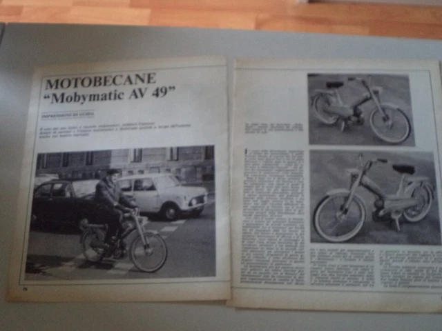- PROVA MOTOCICLISMO 1970 Motobecane Mobymatic Moby Matic Av 49 50 EUR ...