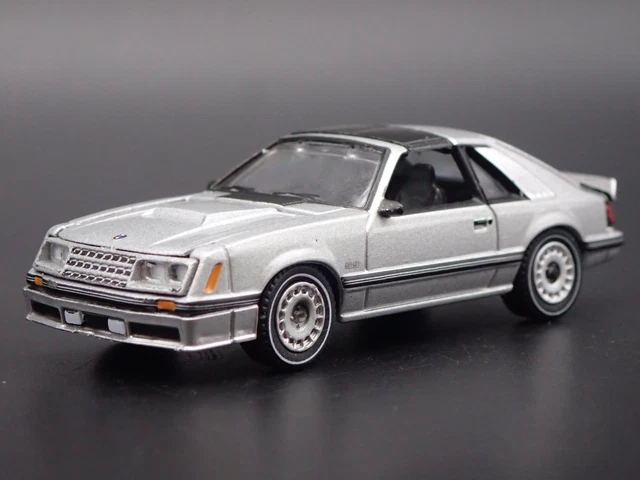 1982 82 FORD Mustang Gt Fox Body Silver 1:64 Scale Collectible Diecast ...