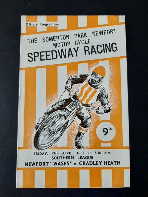 SPEEDWAY PROGRAMME NEWPORT 1st ever meeting v Cradley Heath 17 April 1964 £3.29 - PicClick UK