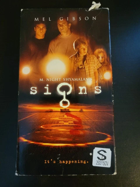 SIGNS (VHS, 2003) Mel Gibson M Night Shyamalan Scifi Horror *BUY 2 GET ...