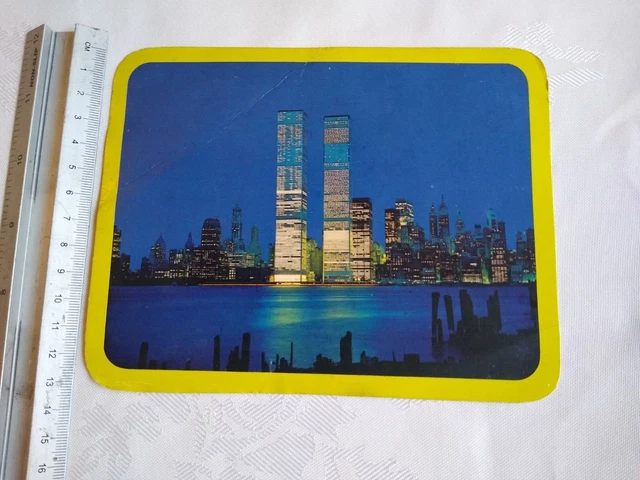 WORLD TRADE CENTER Twin Towers New York City USA larger postcard, 1982 ...