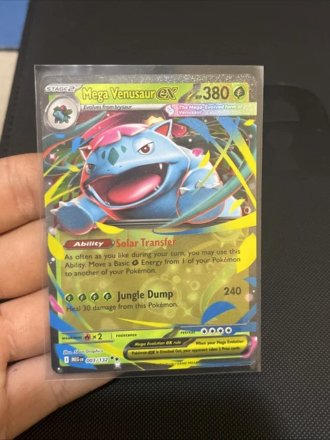 MEGA VENUSAUR EX 003/132 Me01: Mega Evolution Holo £1.56 - PicClick UK