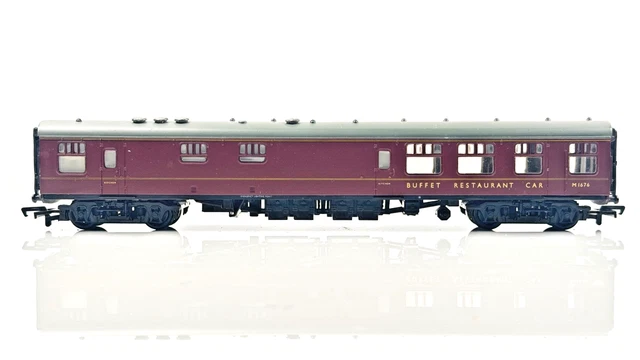BACHMANN 00 GAUGE - Br Maroon Mk1 Buffet Restaurant Car Coach M1676 ...
