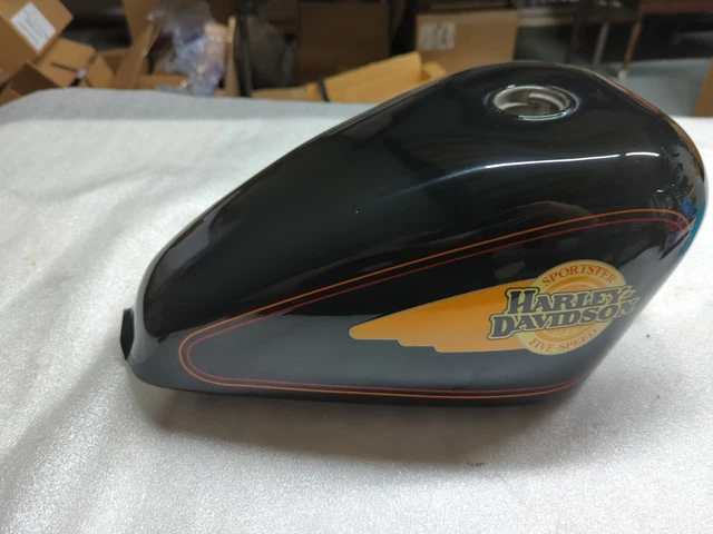 HARLEY DAVIDSON GAS Tank - Sportster 5 speed Black - Good Condition ...