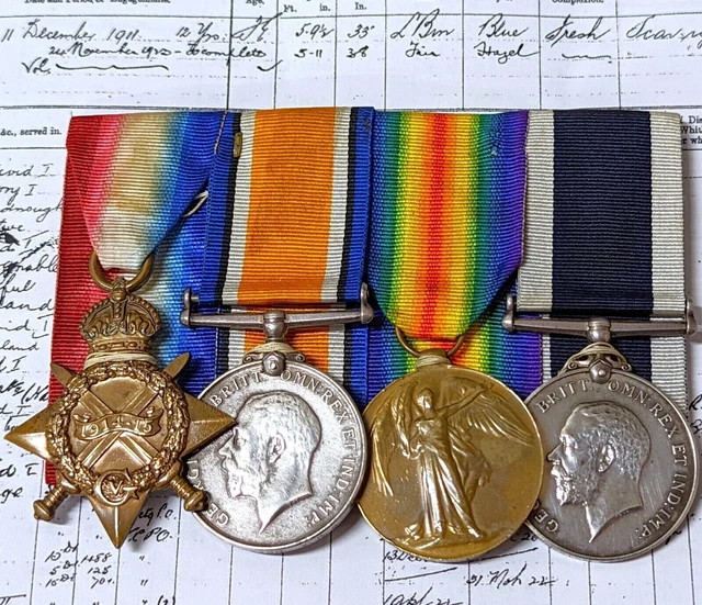 SUNK 1916 MALTA HMS Nasturtium WW1 Medals Royal Navy M3878 Oswald ...
