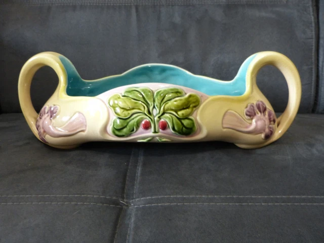 TRES BELLE JARDINIERE art nouveau Sarreguemines EUR 120,00 - PicClick FR