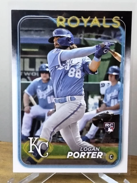 CARTE RECRUE BASEBALL LOGAN PORTER 2024 Topps Series 2 #666 Kansas City ...