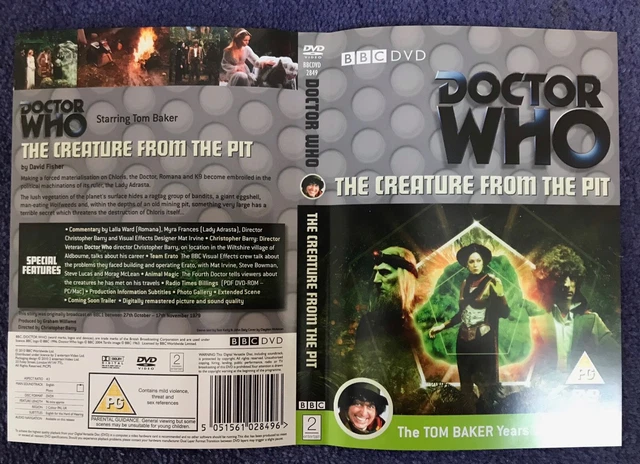 DOCTOR WHO CREATURE from the Pit Tom Baker DVD sleeve would look great ...