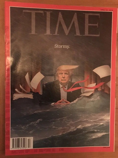 TIME MAGAZINE 2018 Stormy Donald Trump Tim O’Brien Cover Art NO LABEL £ ...