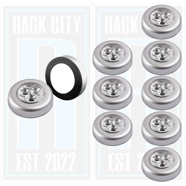 STICK N CLICK Led Self Adhesive Light Battery Operated Push On Off ...