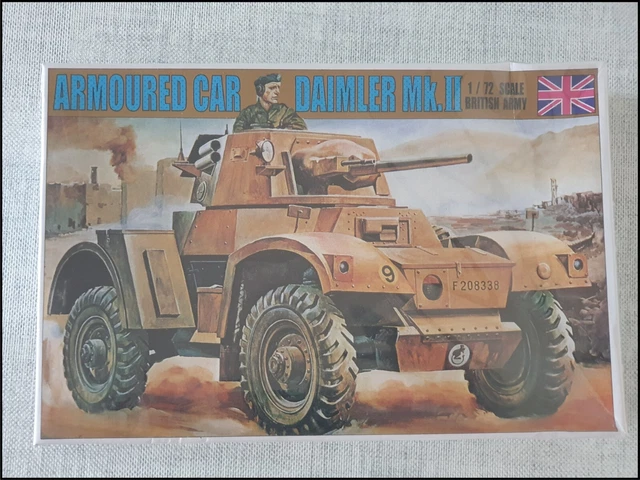PMS INTERNATIONAL ARMOURED CAR DAIMLER Mk II 1:72 Scale Model Kit ...