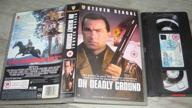 ON DEADLY GROUND VHS Video Big Box Ex Rental Cert Warner Brothers Steven Seagal £5.99 - PicClick UK