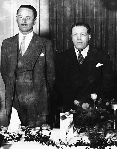 BRITISH POLITICIAN OSWALD Mosley And Boxer Ted Kid Lewis Old Photo EUR ...