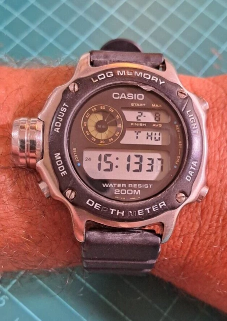 IPER RARE VINTAGE (1991) Casio DEP-510 Depth Meter *First Edition ...
