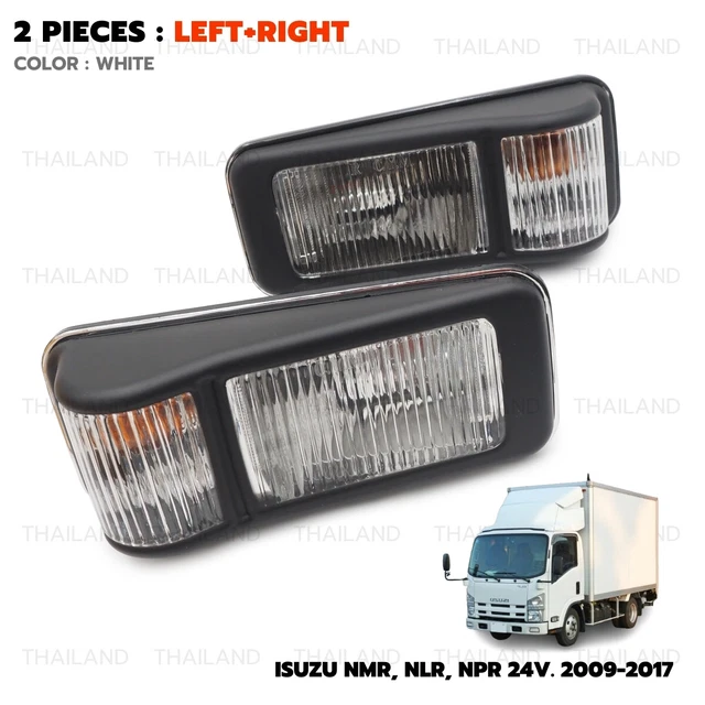 24V PAIR SIDE Marker Light Door Clear/Amber For Isuzu NMR NLR NPR 1990 - 2017 $126.16 - PicClick CA