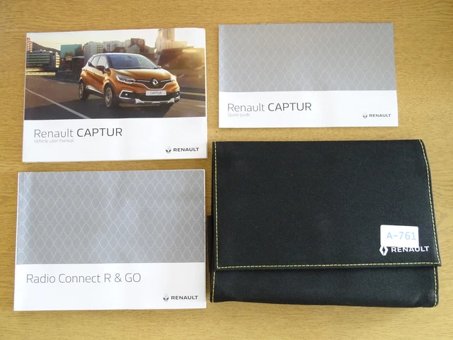 GENUINE RENAULT CAPTUR Mk2 2017-2019 Owners Manual Handbook Wallet Pack A-761 £36.99 - PicClick UK