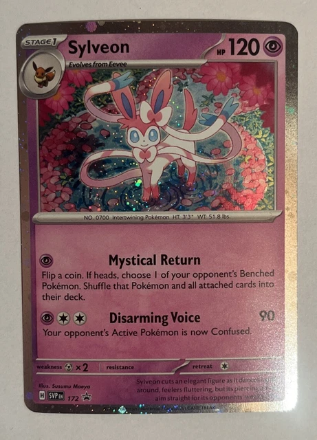 SYLVEON - 2025 Pokémon Holo Prismatic Evolutions Black Star Promo Card ...