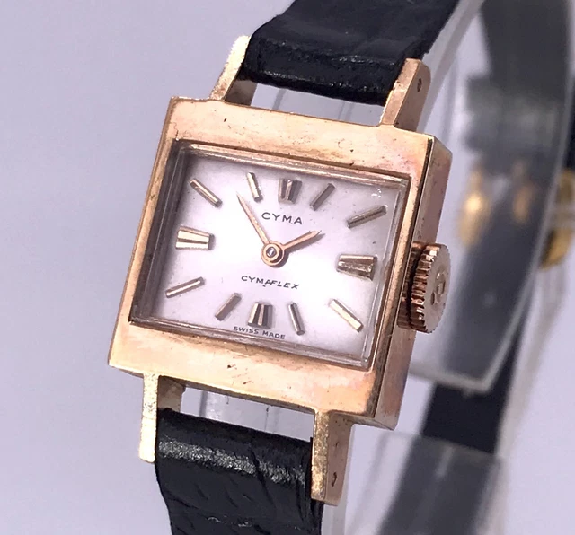 NOS CYMA CYMAFLEX Cal. R433 Fonctionnel Vintage Main Manuel Femme ...