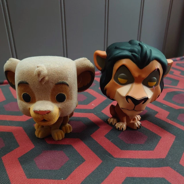 FUNKO POP! DISNEY'S The Lion King Vaulted Figures Scar & Sima Flocked ...