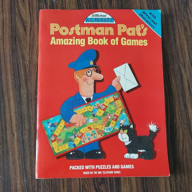 VINTAGE POSTMAN PATS Amazing Book Of Games Puzzles BBC TV Series St ...