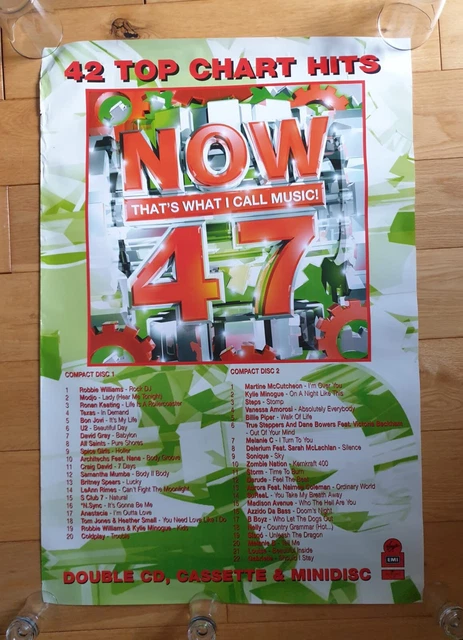 NOW THATS WHAT I Call Music 47 Original Record Store Promo Poster Rare ...