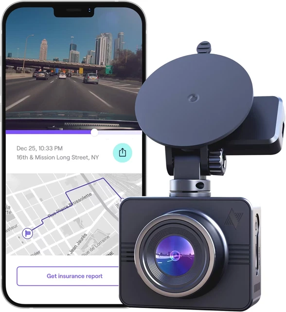 NEXAR BEAM GPS Dash Cam HD Dash Cam anteriore | Modello 2021 Scheda SD ...
