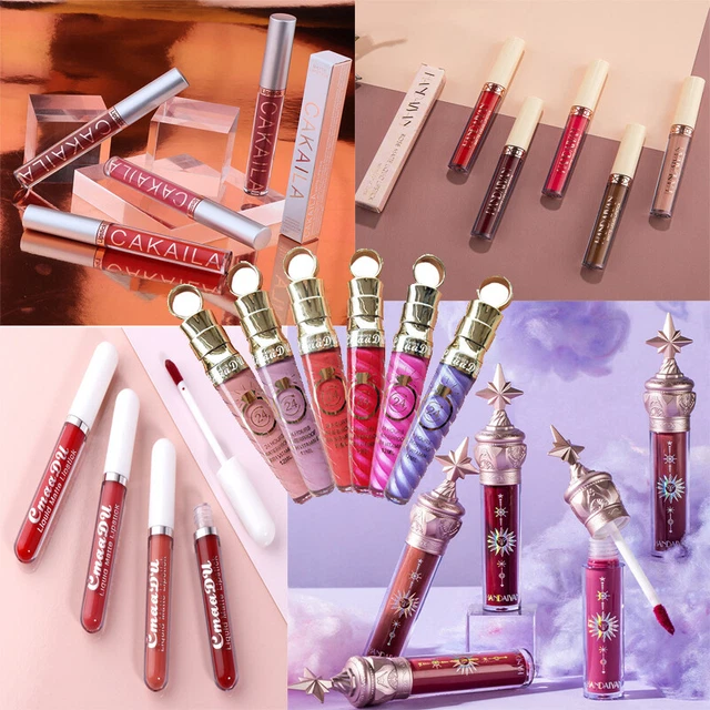 LÁPIZ LABIAL LÍQUIDO Mate Aterciopelado De Larga Duración Brillo De Labios ” EUR 3,07 - PicClick IT