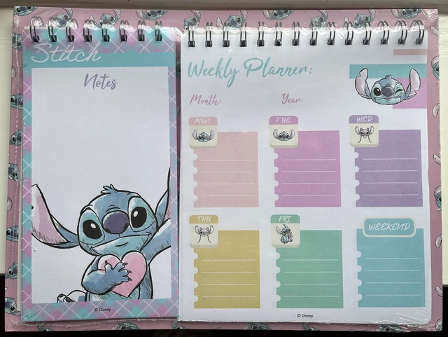 PRIMARK DISNEY LILO & Stitch Planner Stitch and Angel Weekly Planner ...