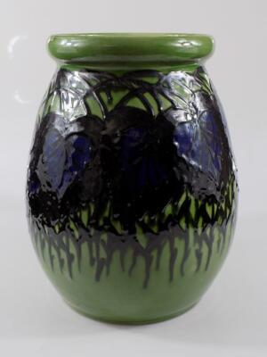 ART NOUVEAU VASE KTK Kandern tonwerke LAEUGER Art Pottery Vintage 20 ...