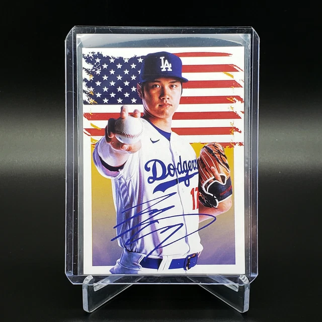 🔥 2024 SHOHEI Ohtani MLB Los Angeles Dodgers New LA USA ACEO Flag Art Card!! 🔥 EUR 3,88 ...