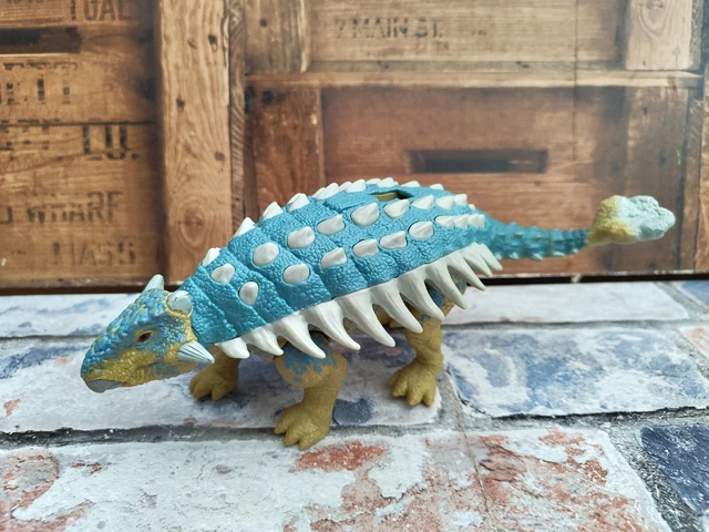 JURASSIC WORLD CAMP Cretaceous Ankylosaurus Bumpy Action Figure with ...