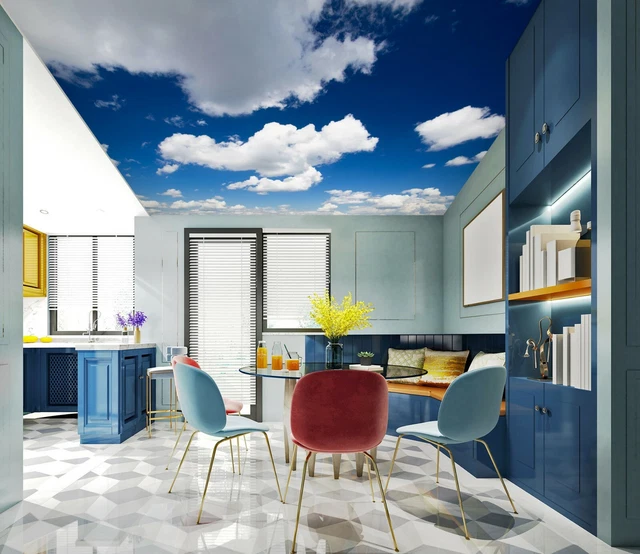 3D WHITE CLOUD A2687 Ceiling WallPaper Murals Wall Print Decal Deco AJ WALL Fay EUR 26,92 ...