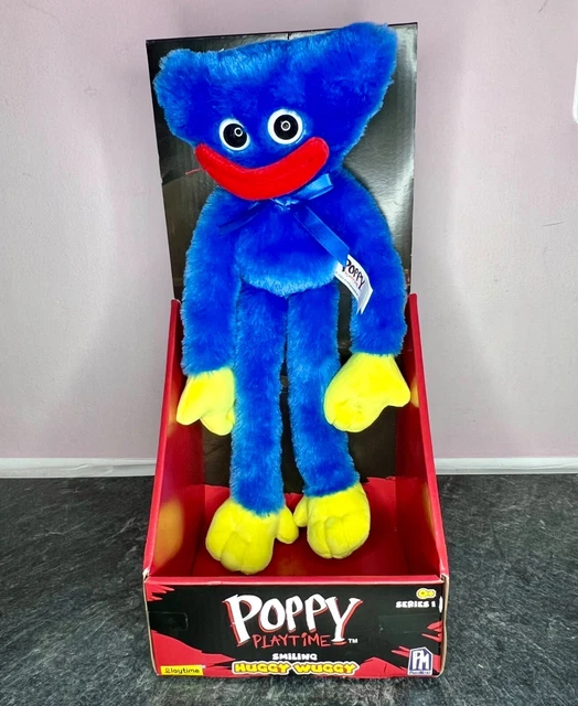 POPPY PLAYTIME SMILING Huggy Wuggy 14”/35.5cm Deluxe Plush Blue Soft ...