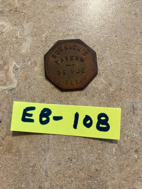 25 CENT BOSNICK Tavern Token Depue Ill £8.66 - PicClick UK