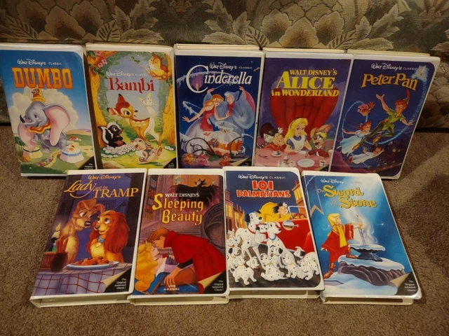 Disney Black Diamond Vhs Lot Complete Set 18 Classics Clamshell Cases 9285