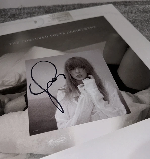 TAYLOR SWIFT TORTURED Poets Department TTPD SIGNED CD INSERT + Standard ...