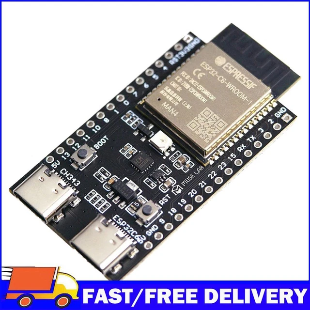 ESP32-C6 DEVELOPMENT MODULE Dual Type-C ESP32-C6-WROOM-1 Core Board 512KB SRAM $19.69 - PicClick AU